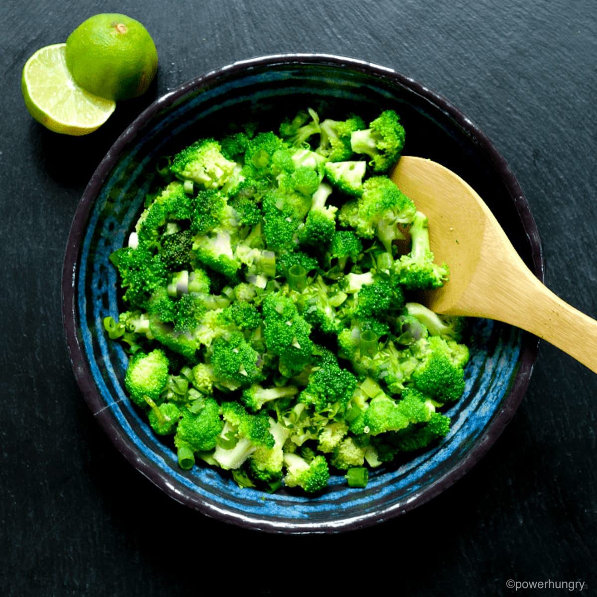 Easy Chopped Broccoli Salad (Oil-free, Vegan) | powerhungry®