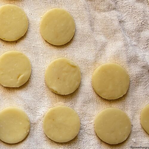 Lemon Chickpea Flour Shortbread Cookies (V, GF) | powerhungry®