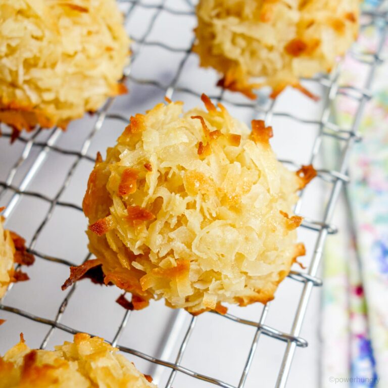Chickpea Flour Coconut Macaroons (Vegan, Grain-Free) | powerhungry®
