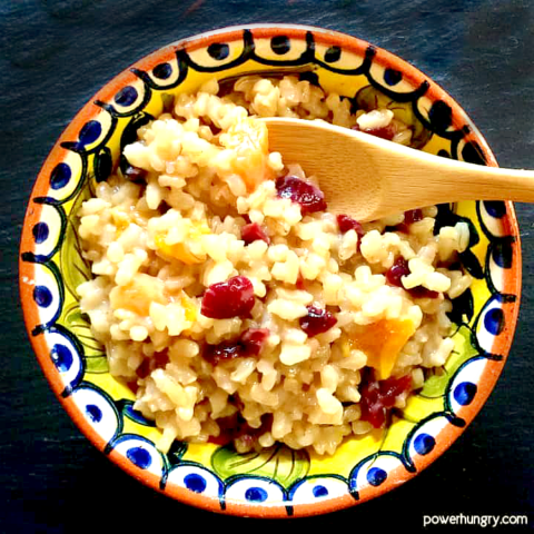 Healthy Coconut Brown Rice Pudding {vegan, GF} | power hungry