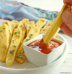 Chickpea Flour French Fries {Panisses} -Vegan, Grain-Free | power hungry