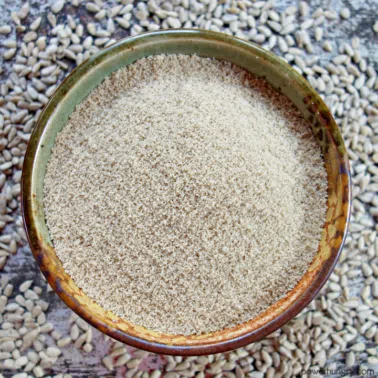 DIY Sunflower Seed Flour (easy, versatile) | powerhungry®