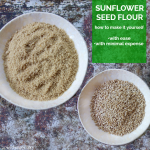 DIY Sunflower Seed Flour (easy, versatile) | powerhungry®