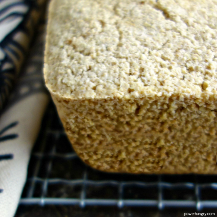Flourless Millet Oat Bread (V, GF, oil-free, 5 ingr.) | powerhungry®