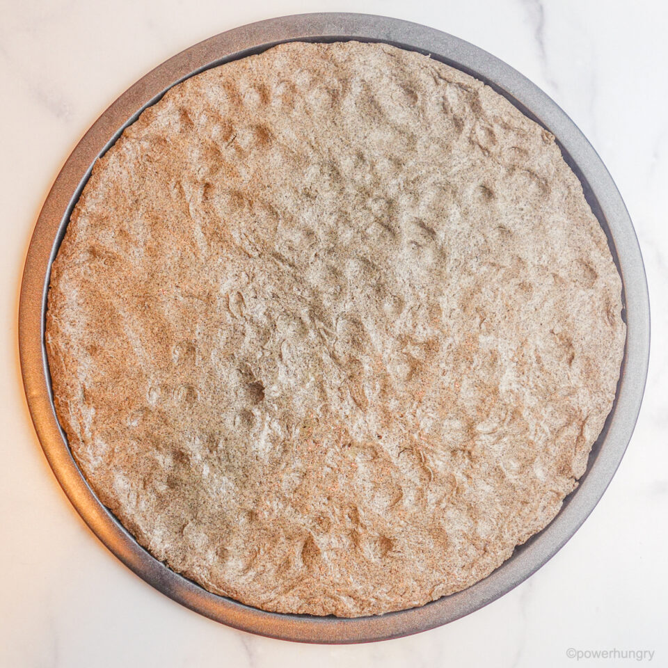 2-Ingredient Buckwheat Pizza Crust (V, GF, easy) | powerhungry®