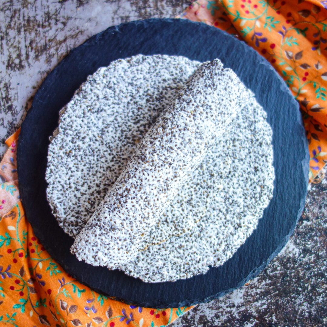 Chia Coconut Flour Tortillas (V, GF, K, Oil-free) | powerhungry®