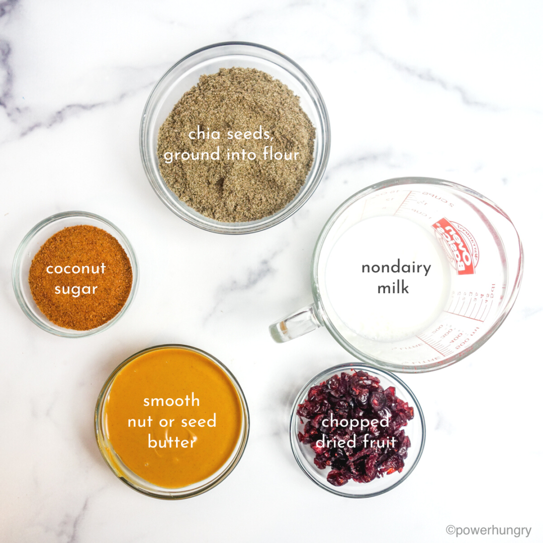 100% Chia Breakfast Cookies (V, GF, oil-free) | powerhungry®