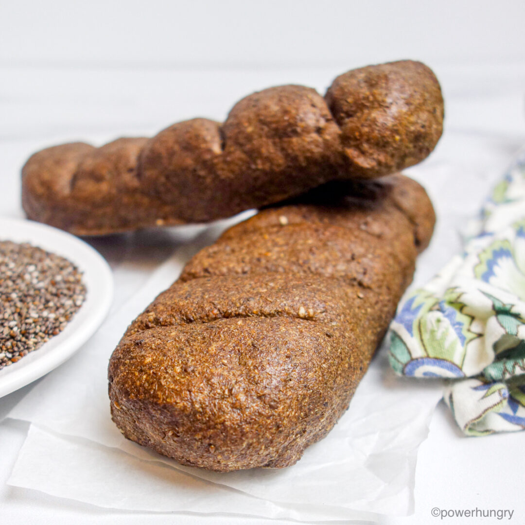 2-Ingredient Chia Bread (V, GF, K, Oil-Free) | powerhungry®