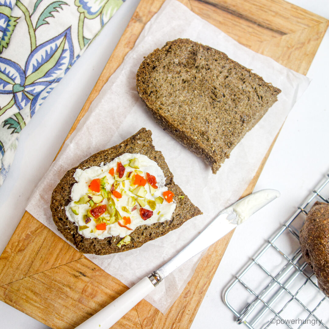 2-Ingredient Chia Bread (V, GF, K, Oil-Free) | powerhungry®