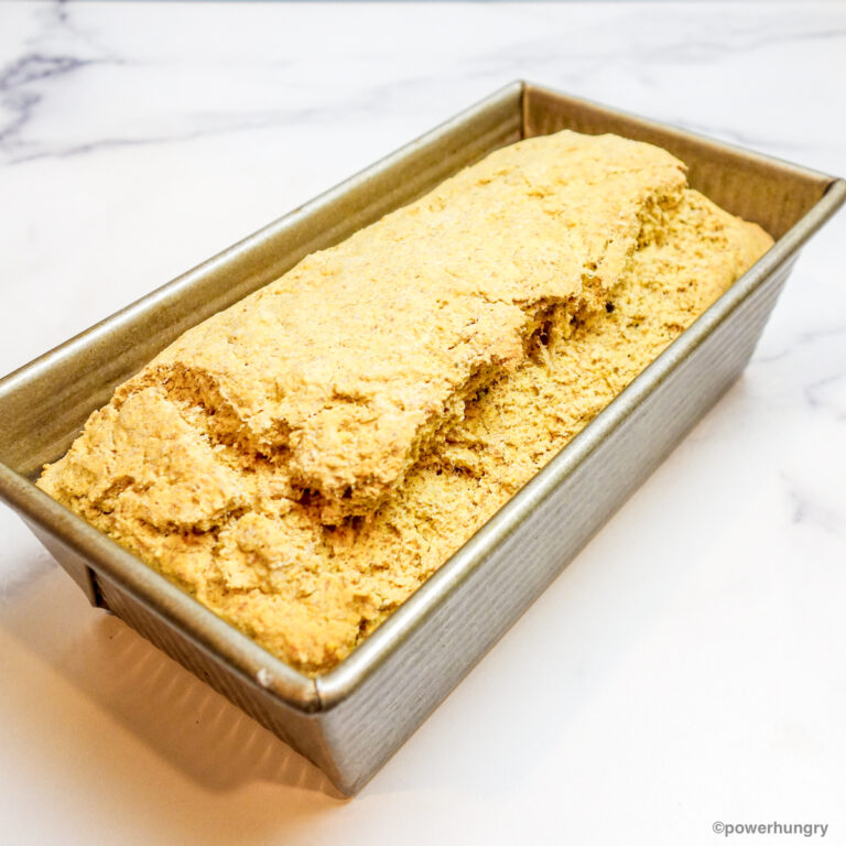 3-Ingredient Millet Flax Bread (Vegan, Oil-Free, GF)| powerhungry®