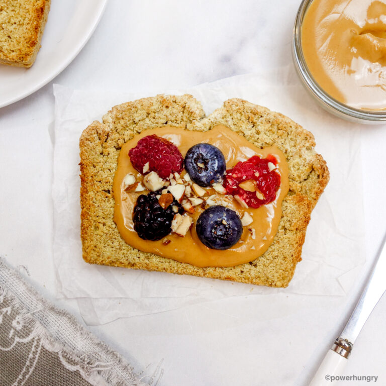 3-Ingredient Millet Flax Bread (Vegan, Oil-Free, GF)| powerhungry®