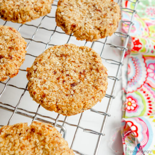 2 Ingredient Coconut Date Cookies (V, No Oil, GF) | powerhungry®