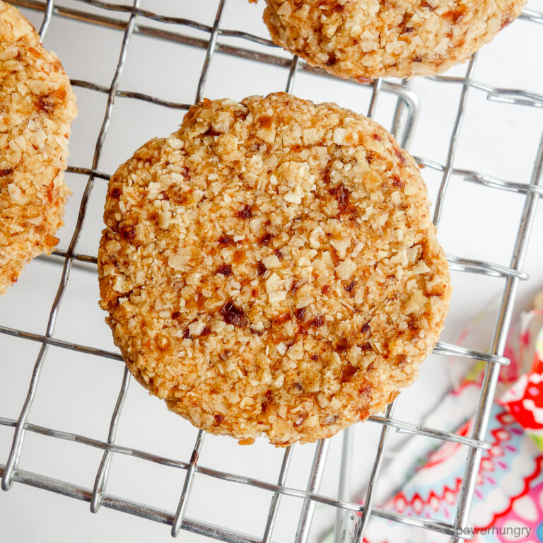 2 Ingredient Coconut Date Cookies (V, No Oil, GF) | powerhungry®