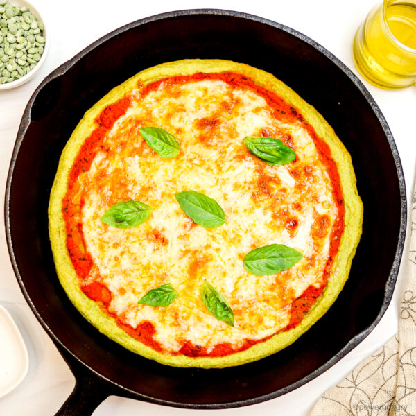 Split Pea Pizza Crust (High Protein, Grain-Free) | powerhungry®