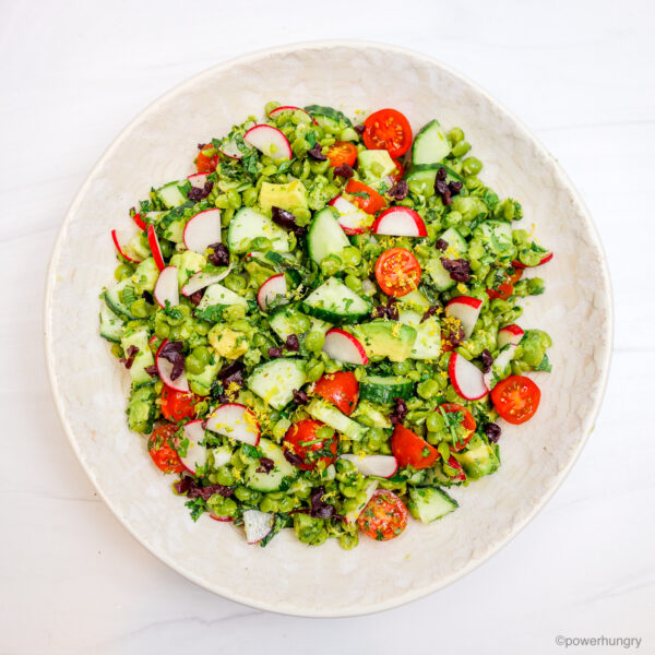 Split Pea Salad (High Protein, V, GF) | powerhungry®