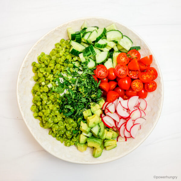 Split Pea Salad (High Protein, V, GF) | powerhungry®