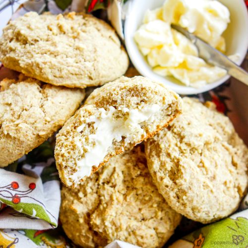 Easy 4 Ingredient Millet Biscuits (V, GF, Oil-Free) | powerhungry®