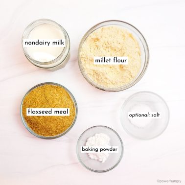 Easy 4 Ingredient Millet Biscuits (V, GF, Oil-Free) | powerhungry®