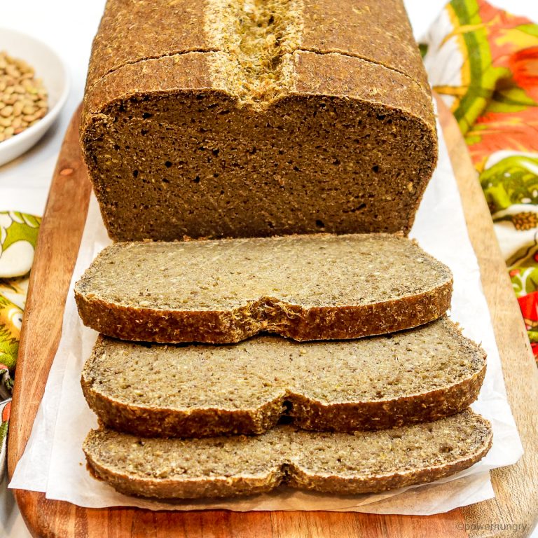 High Protein Tofu Lentil Bread (4 ingredients, V) | powerhungry®